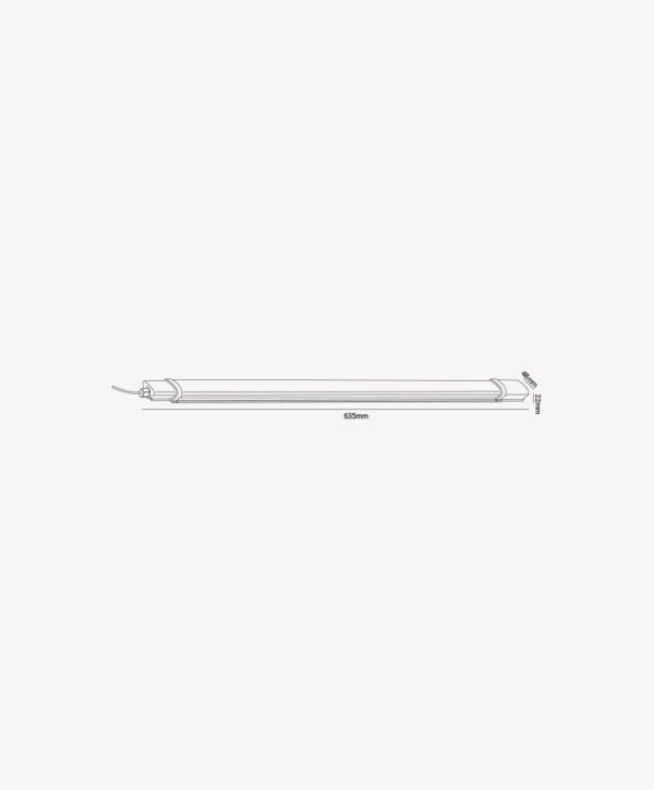 Calha hermética 2xT8 - Opus LED