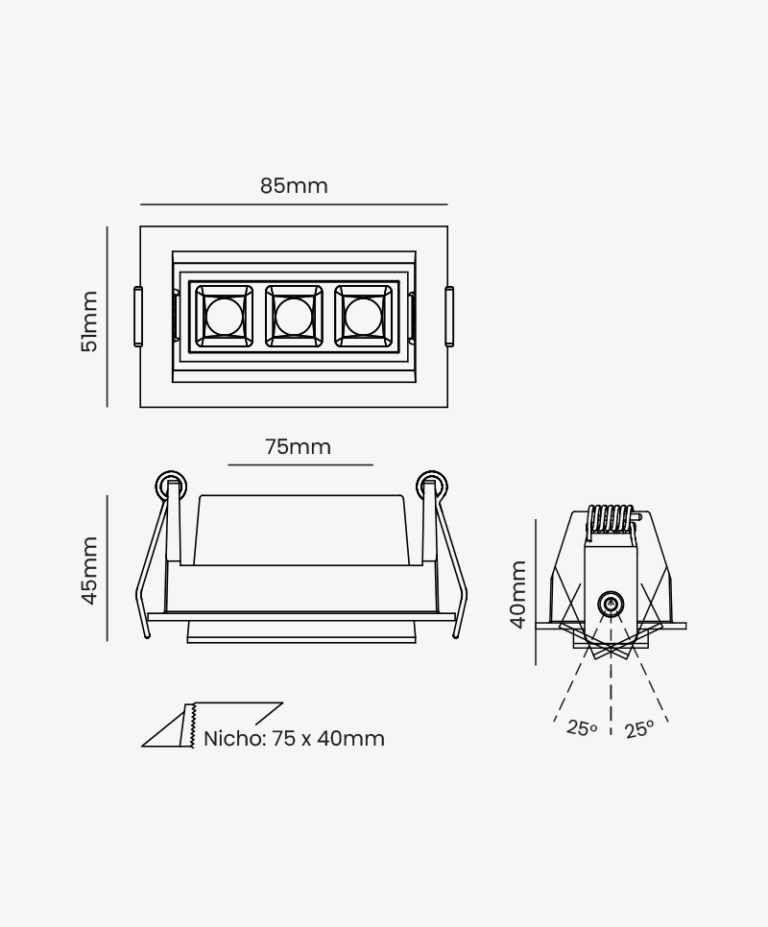 Soul Direcionável | 6W | 24° - Opus LED