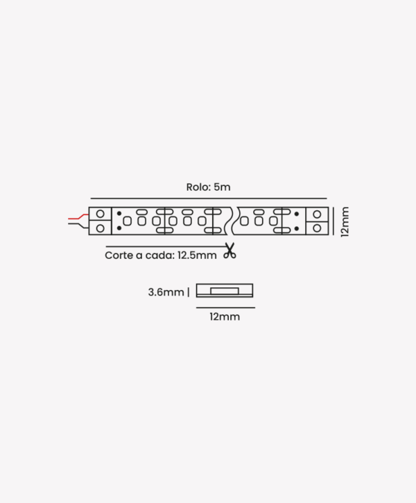 Fita COB 20W/m | 5m | 24V - Opus LED